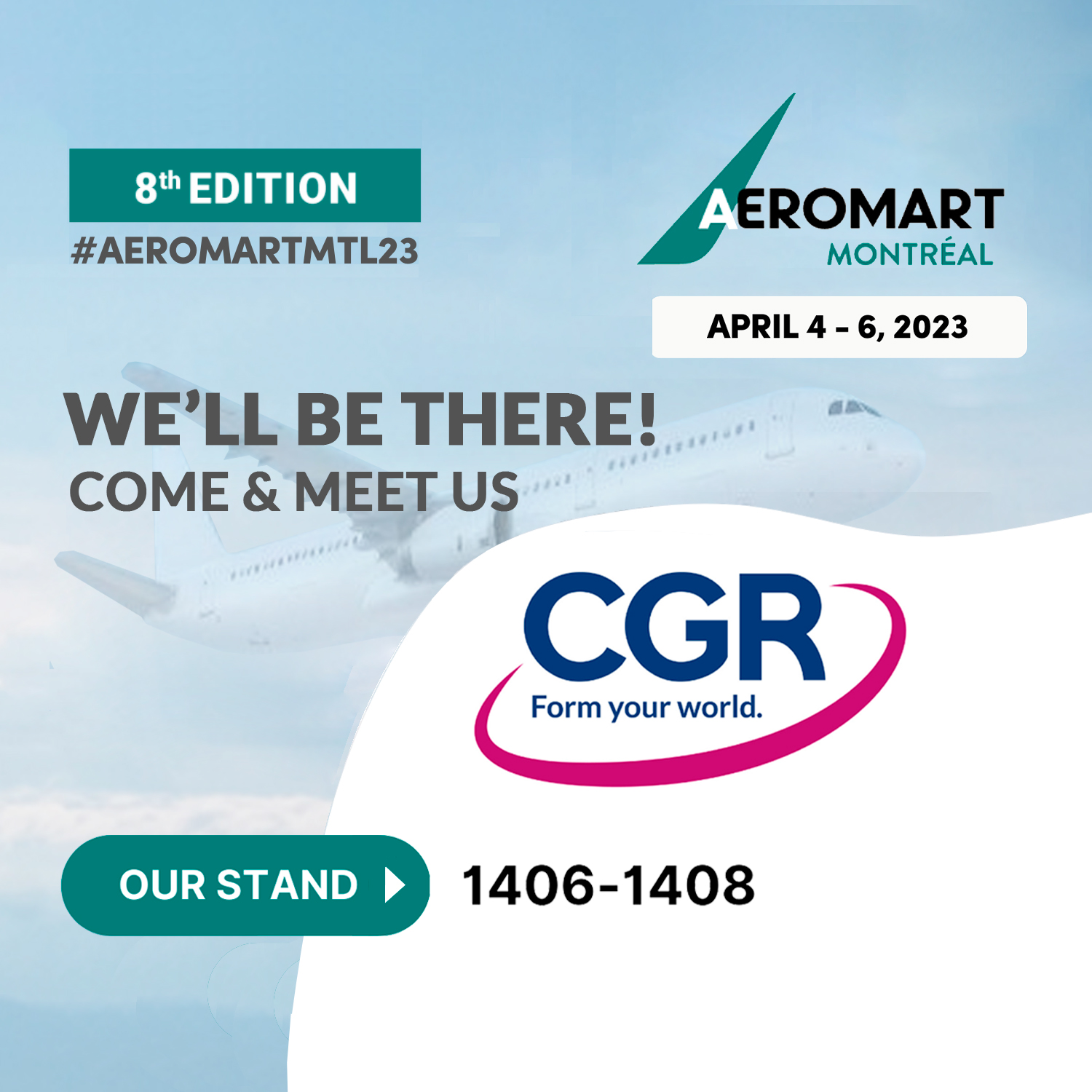 Come and see us at Aeromart 2023 - CGR