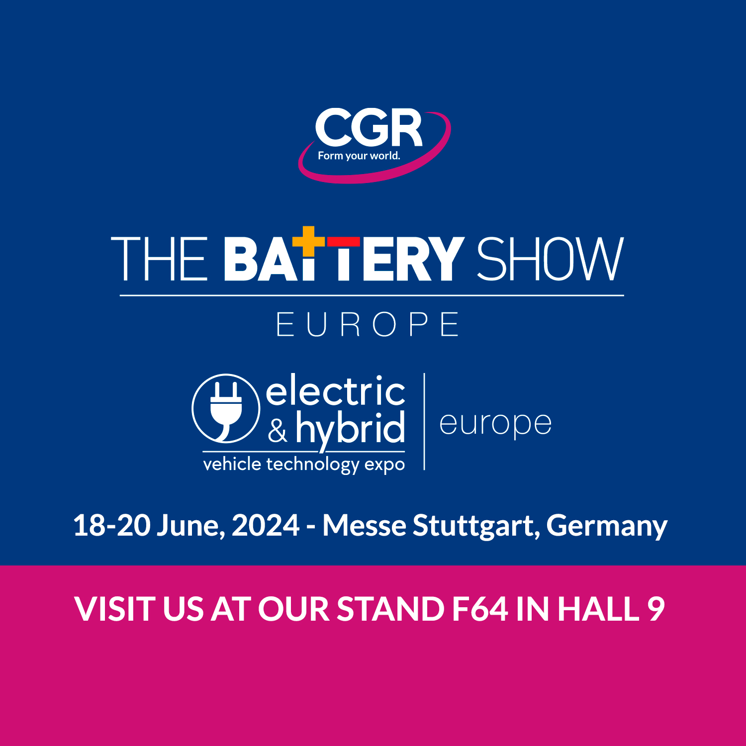 CGR exhibits in the Battery Show 2024 - CGR